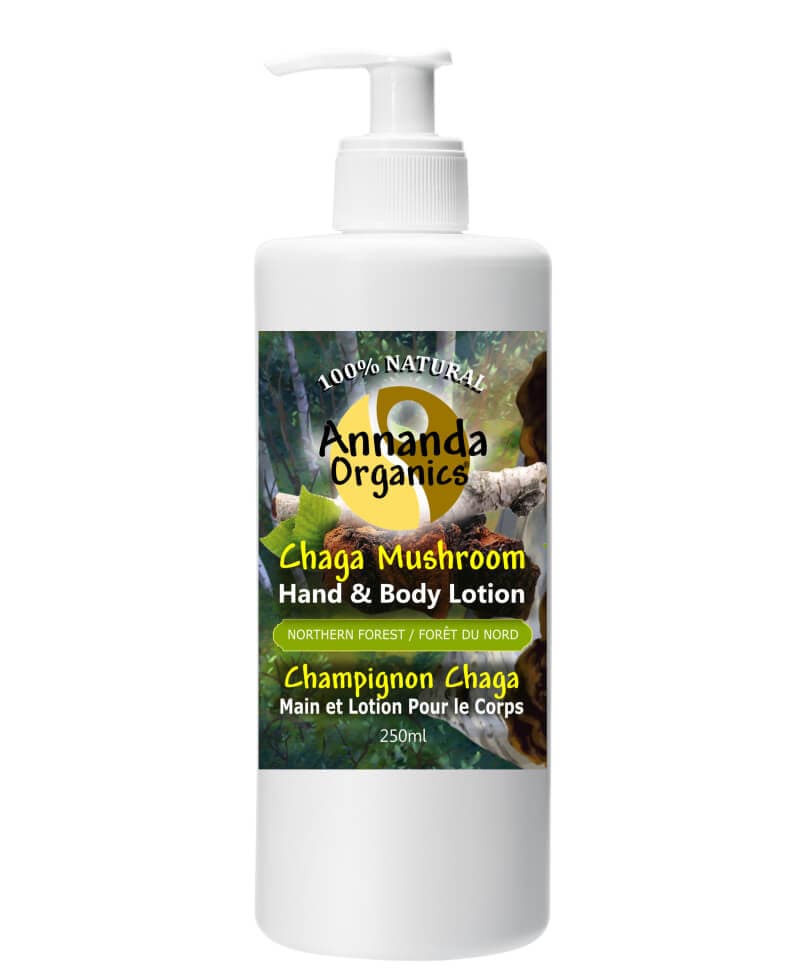 Chaga Mushroom Hand and Body Lotion - 100% All Natural