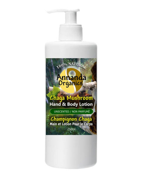 Chaga Mushroom Hand and Body Lotion - 100% All Natural